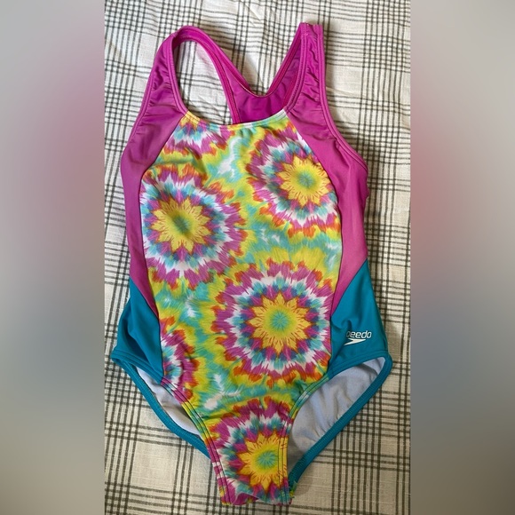 Speedo | Swim | Speedo Tiedye One Piece Girl Swimsuit Size 7 | Poshmark